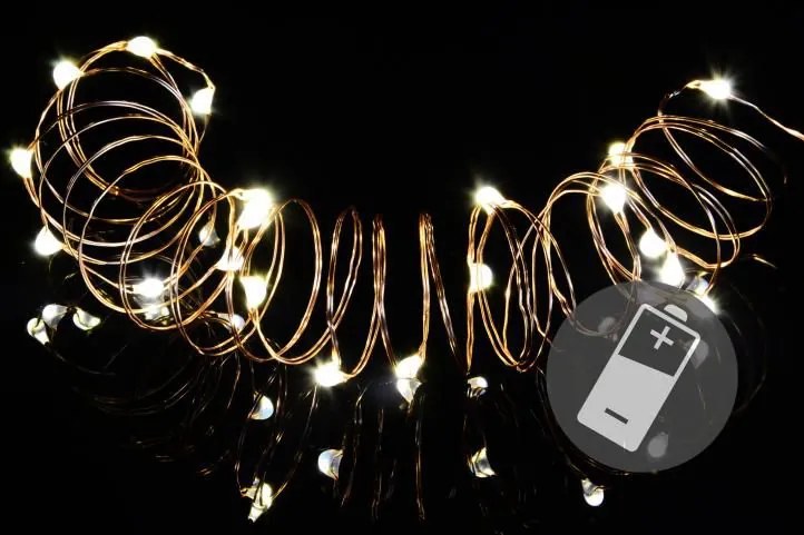 Nexos 38679 Světelné LED osvětlení - 4 sady - 20 mini mikro diod