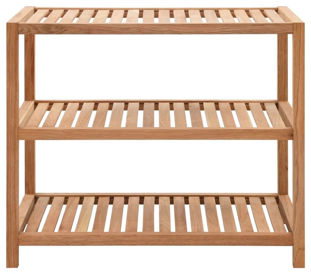 Koupelnový regál masivní ořechové dřevo 64 x 40 x 55 cm 247606