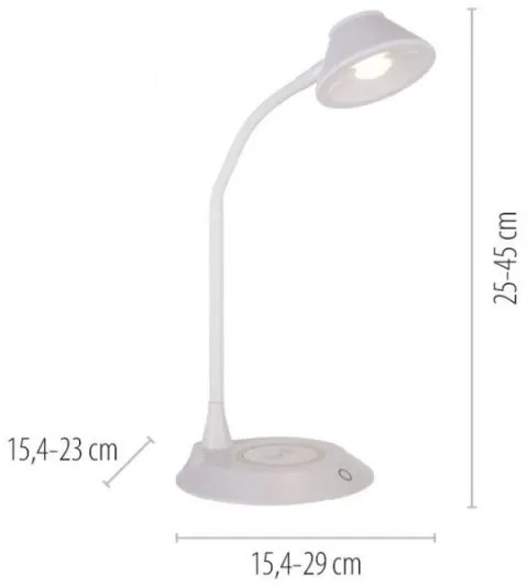 JUST LIGHT. 14414-16 -LED Stm stolní lampa s nabíjením PUCKI LED/4,5W/230V bílá
