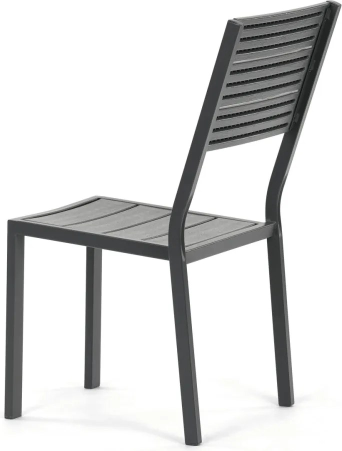 Zahradní sestava AZS-B1656 GREY, polywood, šedá (156 x 78) cm