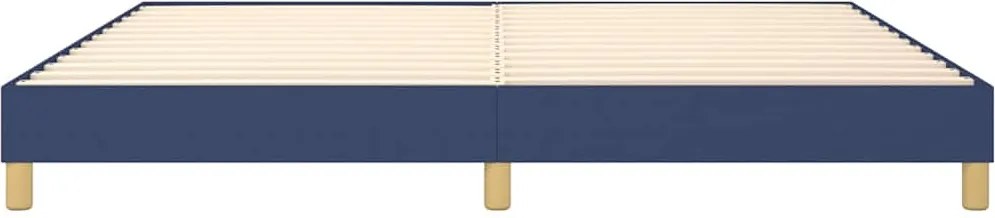 Rám postele s boxspringem modrý 200 x 200 cm textil 3120644