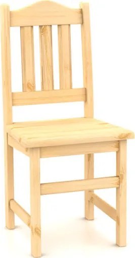 Bradop Židle celodřevěná B161 | Provedení: B-P - BOROVICE PŘÍRODNÍ