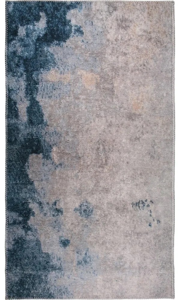 Modro-krémový pratelný koberec 150x80 cm - Vitaus