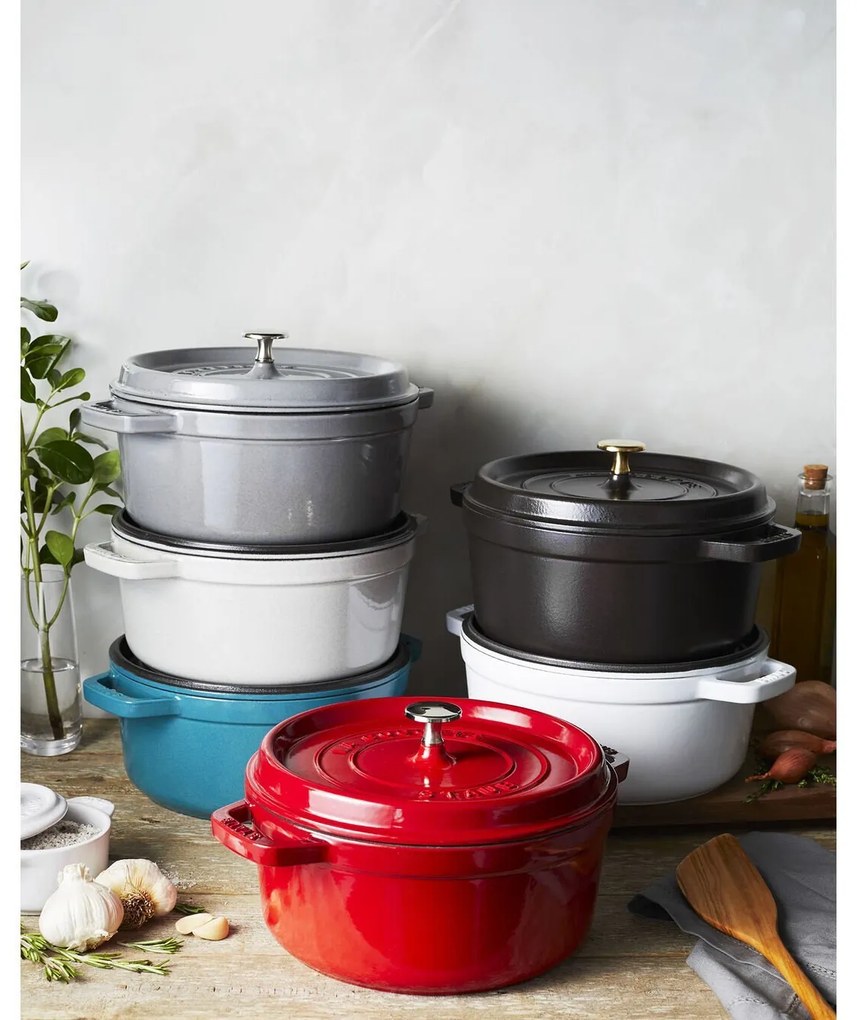 Staub Cocotte hrnec kulatý 24 cm/3,8 l višňová, 1102406