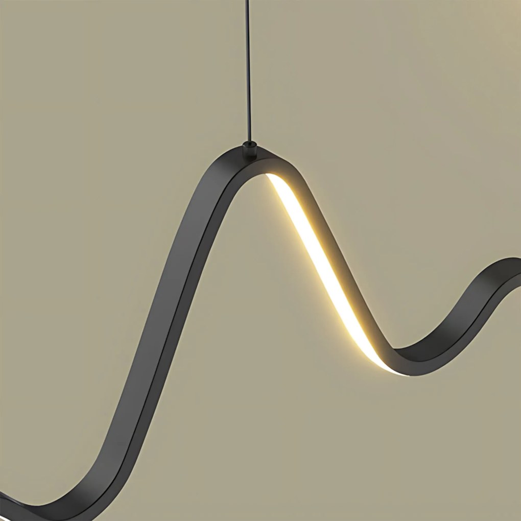 Toolight Toolight, LED závěsné osvětlení 120cm, 36W, 3000K, LHJ033-CP, černá matná, OSW-60020