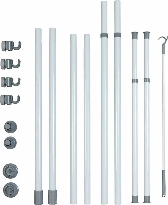 Závěsný teleskopický kovový stojan na oděvy Herkules Basic, 75 -120x11x165-300 cm, WENKO
