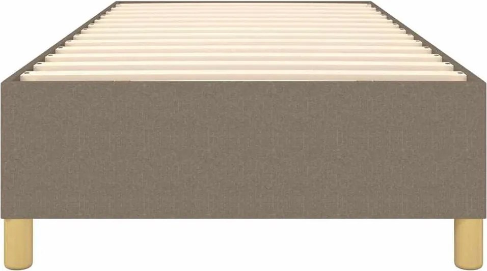 Rám postele s boxspringem taupe 80x200 cm textil 3120917