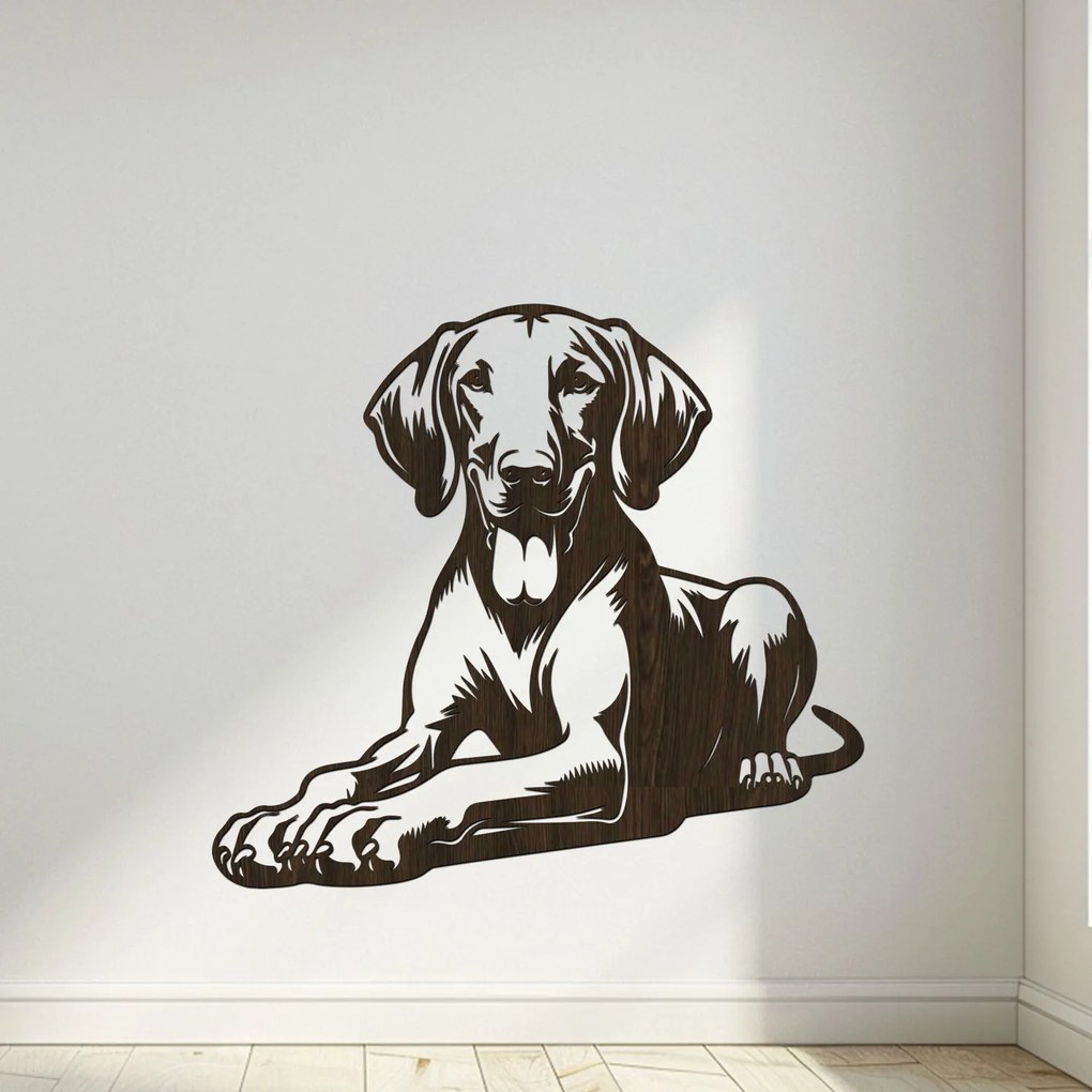 dřevo života Dřevěná dekorace psa Vizsla Zvolte rozměr (cm): 80x72, Zvolte barvu dekoru: Černá