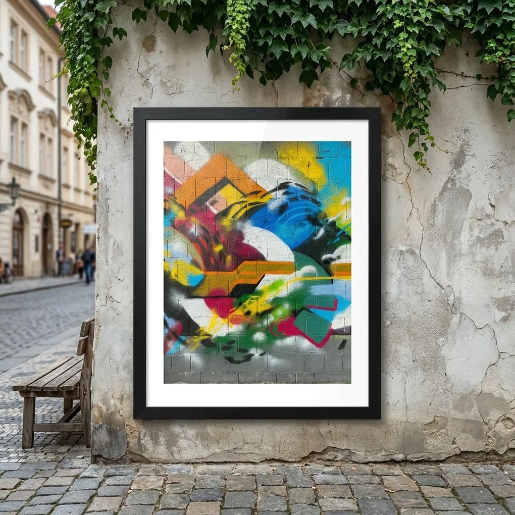 Yudoe 06 | Letter B Rám: Bílý, Velikost: 30 x 20 cm