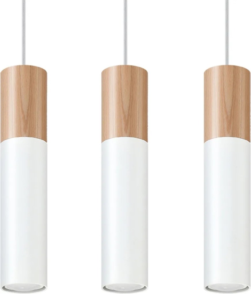 Sollux Lighting Závěsné svítidlo PABLO 3 bílé