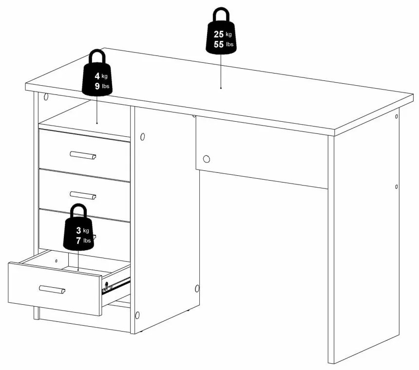 Tvilum Psací stůl Felix 146 dub sonoma