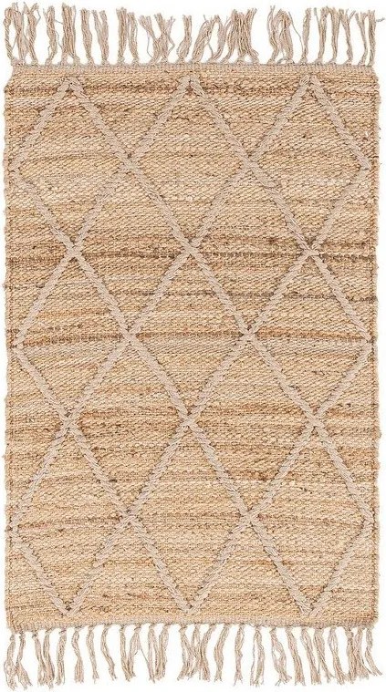 Ručně tkaný jutový koberec v přírodní barvě 60x90 cm Shaila – Bizzotto