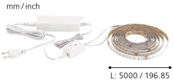 Eglo 32733 - LED RGB CCT Pásek 5m STRIPE-C LED/16W/230V