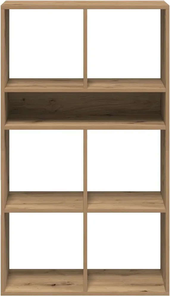 vidaXL Knihovna dub artisan 66x31x112 cm kompozitní dřevo