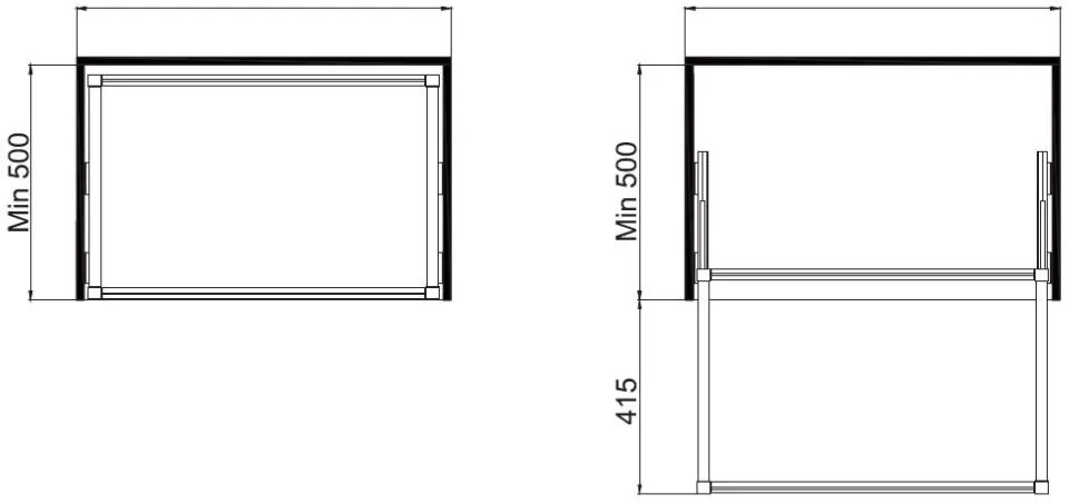 Pořadač na doplňky antracit 680x430x80 mm