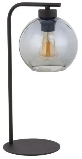 TK LIGHTING Stolní lampa - CUBUS 5102, 230V/15W/1xE27, grafit/černá