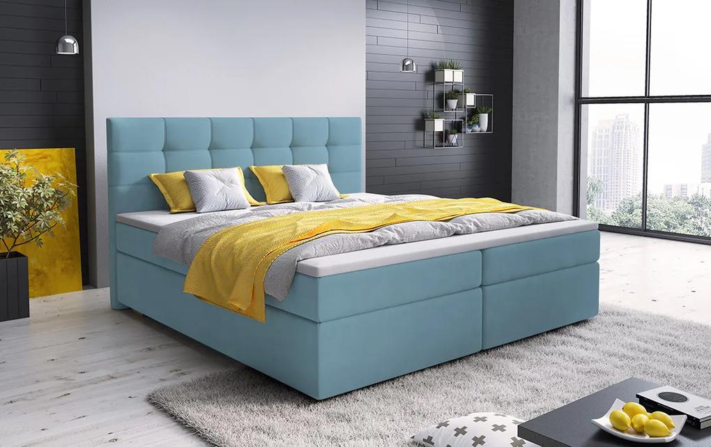 MSL Kontinentální čalouněná postel GLAM (160 x 200 cm) Barva látky: IBIZA 18