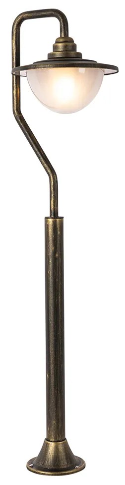 Klasická venkovní lucerna starožitná zlatá 100 cm IP44 - Bruggy
