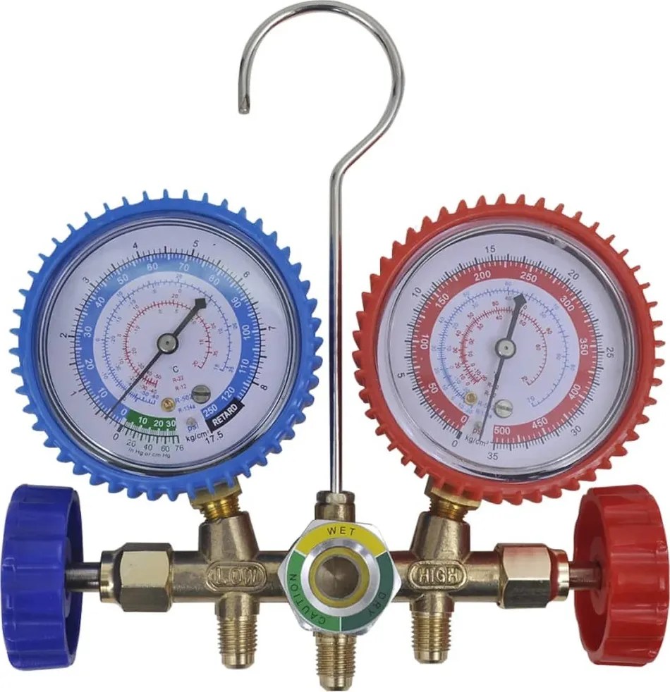 vidaXL Jednostupňové vakuové čerpadlo s 2cestným měřidlem [3051393]