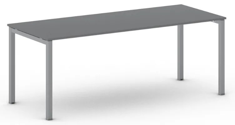 Kancelářský stůl METAL, 200x80 cm, grafit