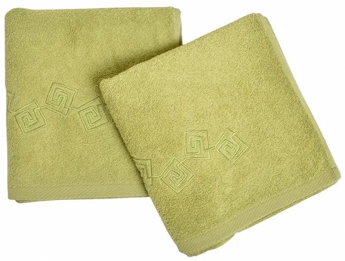 Praktik Ručník a osuška Deny 450 g/m2  Osuška Deny 70x140 cm zelená