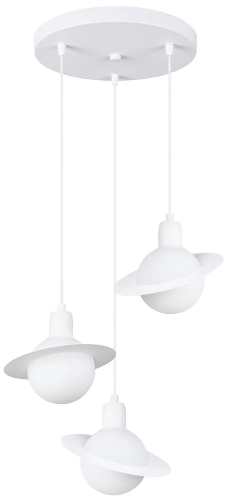 Sollux Lighting Závěsné svítidlo HYPERION 1 bílé