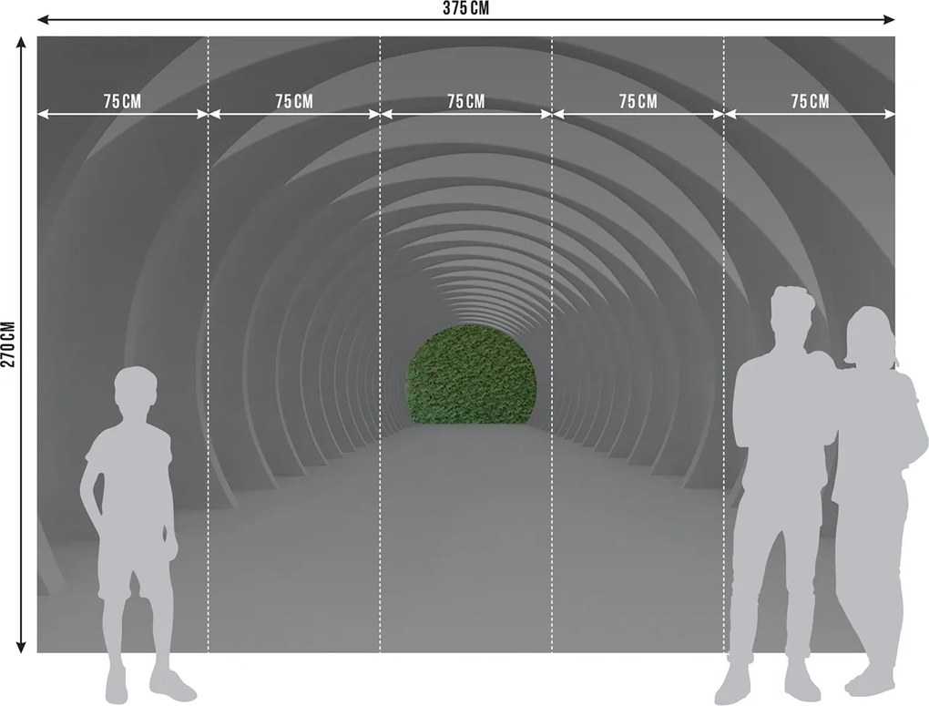 Fototapeta na míru Futuristický Průchod | Vliesová fototapeta na zed' | DFTNXXL1216