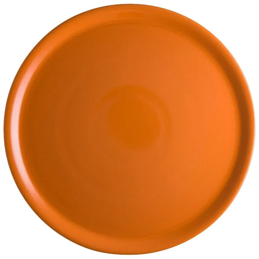 Oranžový porcelánový talíř na pizzu Brandani Pizza, ⌀ 31 cm