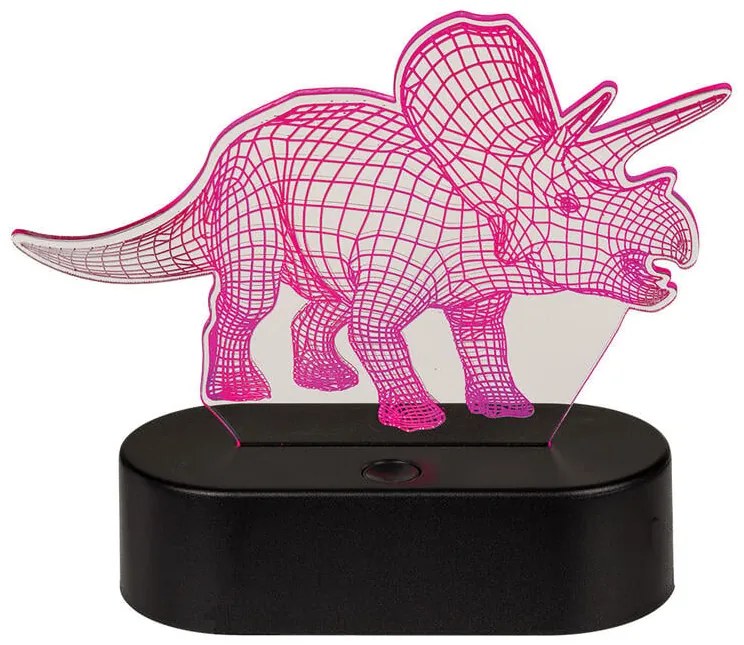 Dětská lampička 3D TRICERATOPS