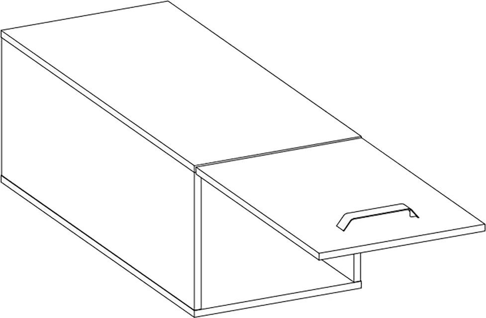 NESSANT se | horní skříňka 40 NAGU-36 1F výklopná | 40 cm | HLUBOKÁ | šedá