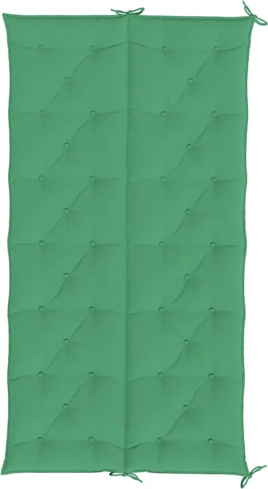 Poduška na zahradní lavici zelená 200x(50+50)x7 cm látka oxford 315045