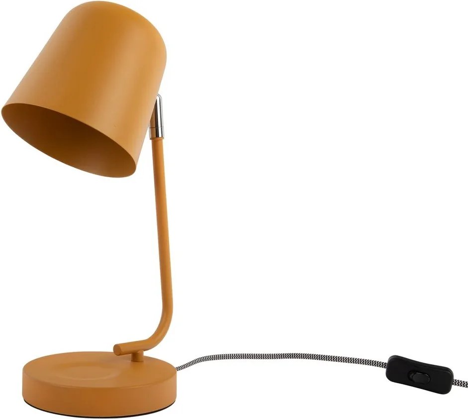 Okrově žlutá kovová stolní lampa (výška 38,5 cm) Encantar – Leitmotiv