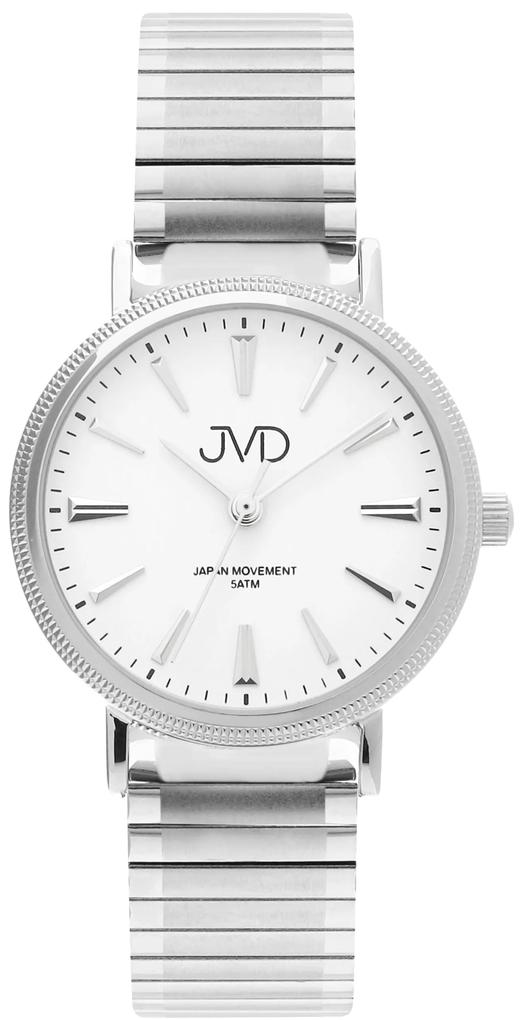 Dámské ocelové náramkové hodinky JVD J4187.1 s pružným pérovým páskem