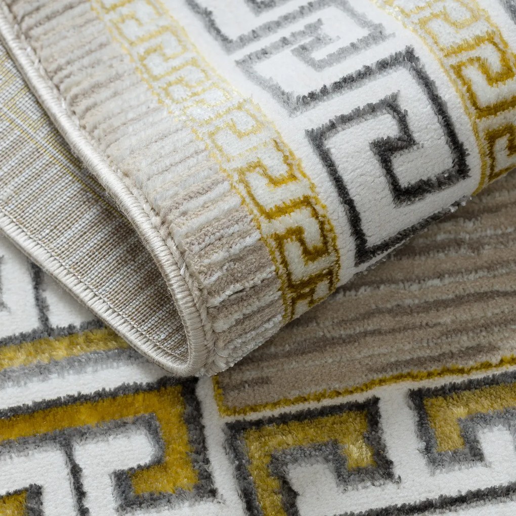 Dywany Łuszczów, Kusový koberec Bliss Z205AZ127 cream/gold, 180x270, béžová, kancelář