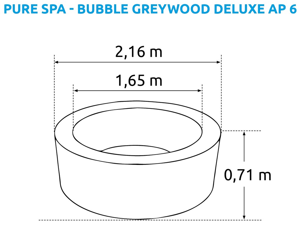 Intex | Vířivý bazén Pure Spa - Bubble Greywood Deluxe AP 6 + výhodná sada příslušenství | 19900146