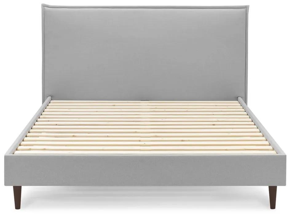 Šedá dvoulůžková postel Bobochic Paris Sary Dark, 160 x 200 cm | BIANO