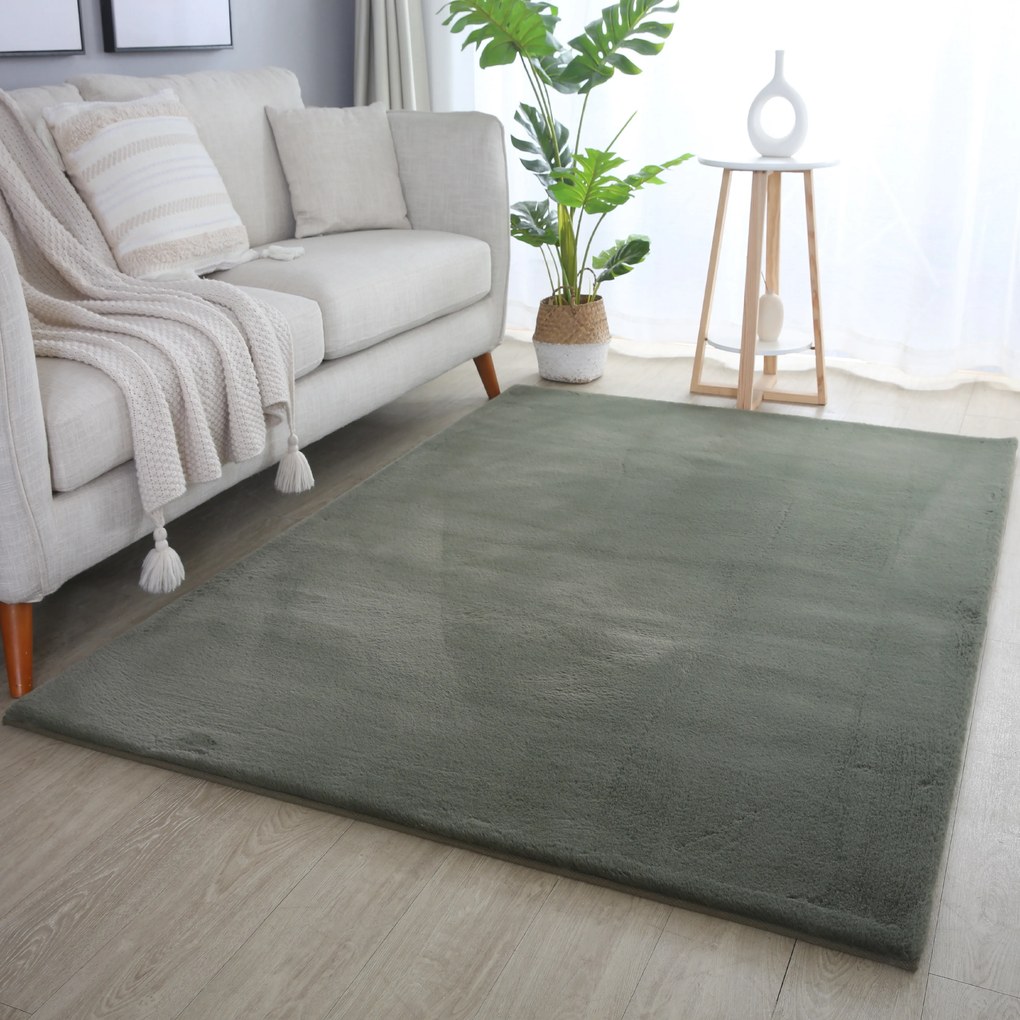 Ayyildiz, Běhoun Pouffy 5100 Green, 80x250, zelená, obývací pokoj