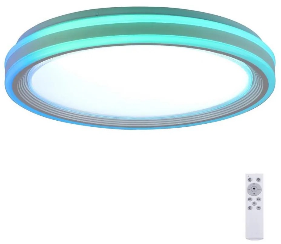 Leuchten Direkt 15154-16-LED RGB Stmívatelné stropní svítidlo EDGING 39W/230V+DO