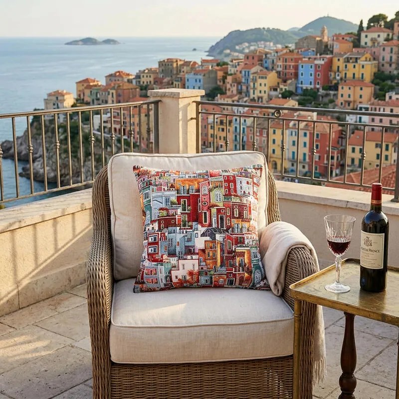 SCANquilt povlak SOFAS manarola pestrá 45 x 45 cm