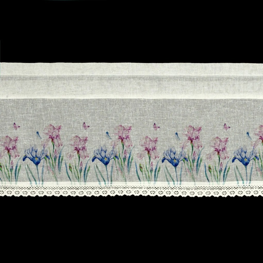 KRÁTKÁ ZÁCLONA NA PÁSCE DOLOREZ 150X30 CM KVĚTY