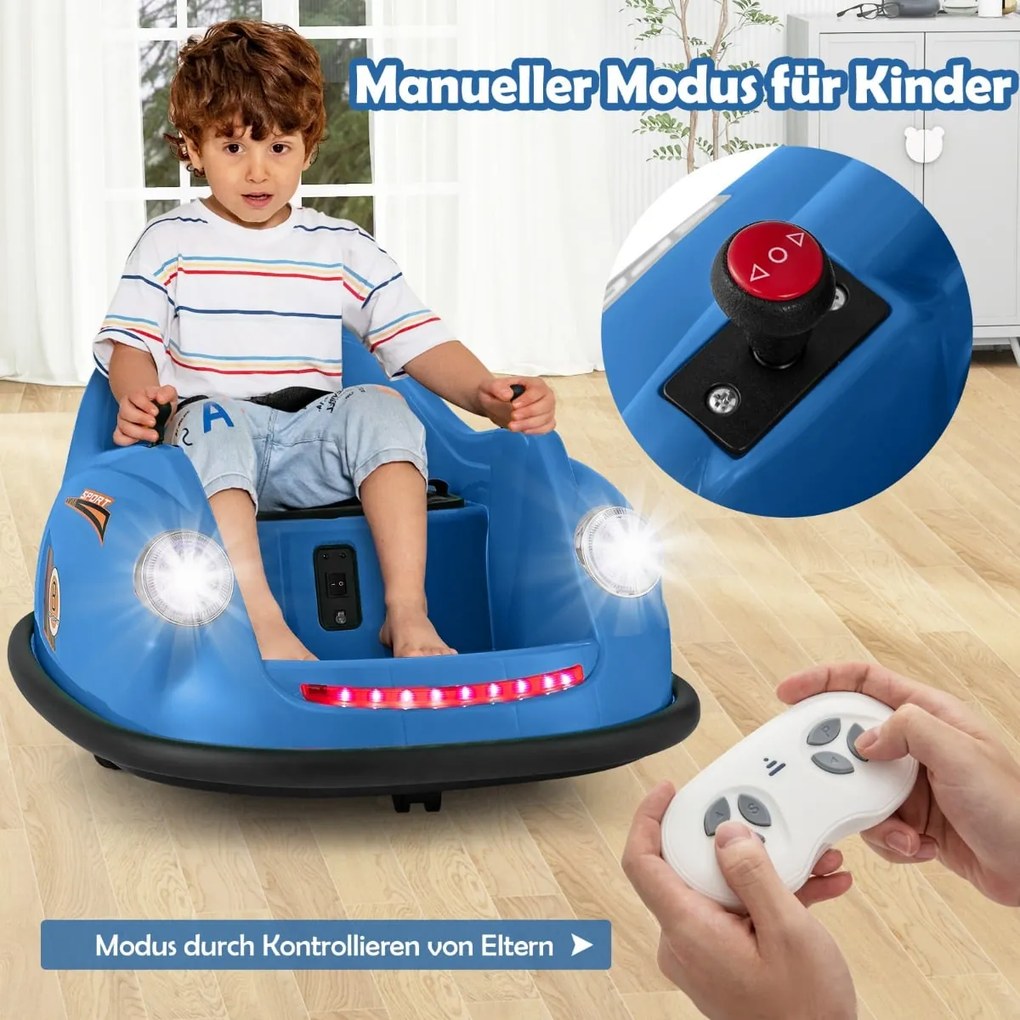 Costway 12V Bumper Car Dětské elektrické auto do nárazníku