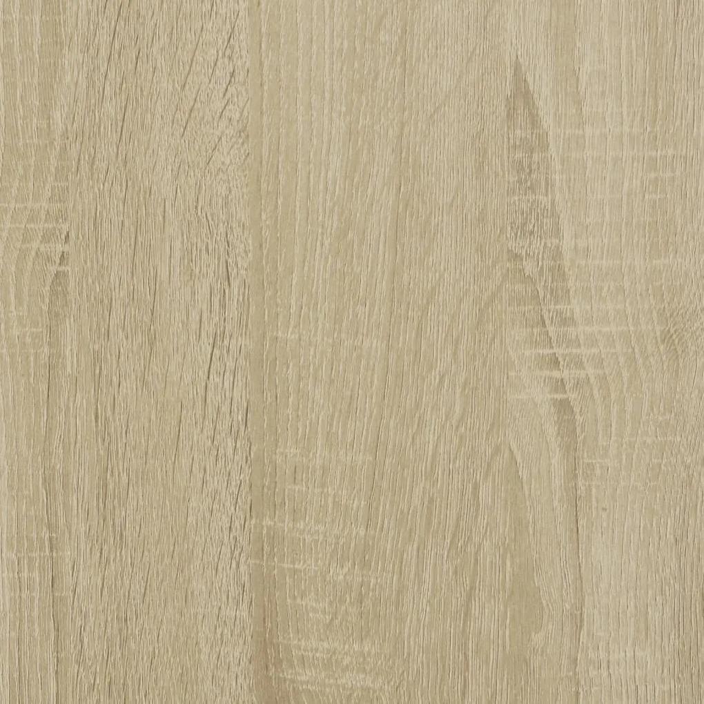 vidaXL 4dílná koupelnová sestava kompozitní dřevo [3214360] Barva: kouřový dub
