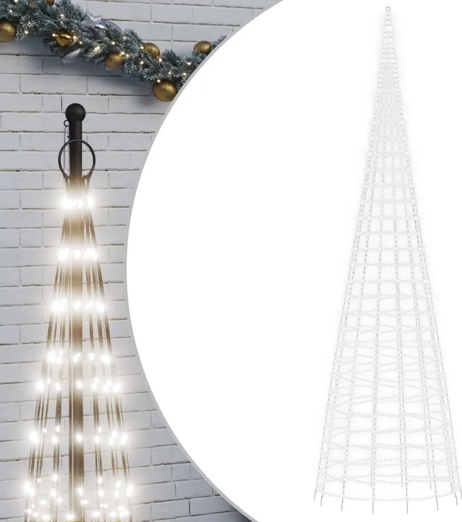 vidaXL Vánoční stromek na stožár 3 000 ch LED 800 cm [358120] Barva: Studená bílá