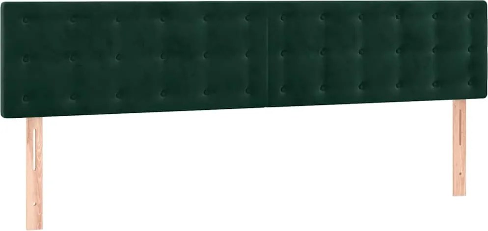 Box spring postel s matrací tmavě zelená 180x200 cm samet 3141560