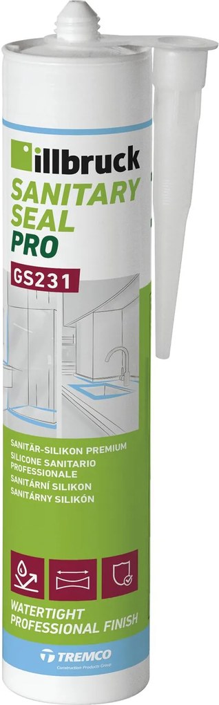 Illbruck GS231 sanitární silikon 310 ml Barva: Bílá