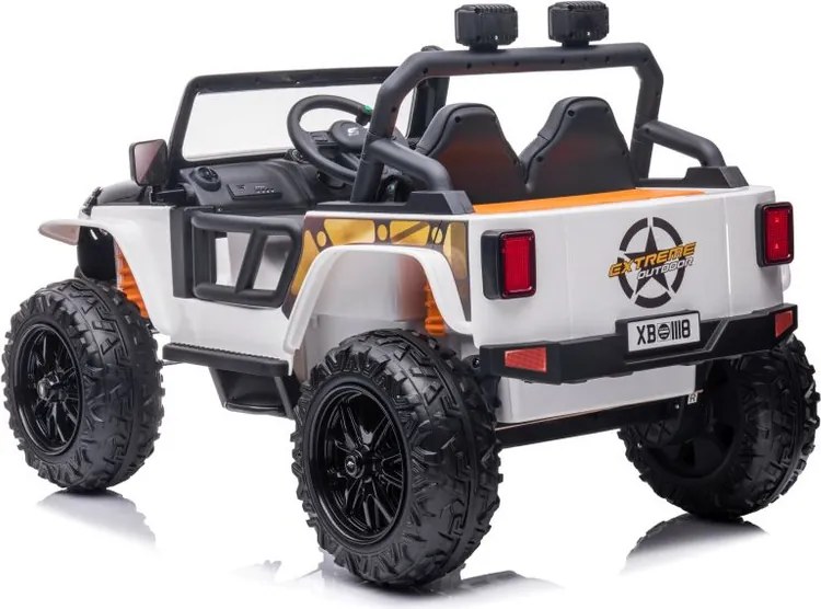 LEAN CARS Elektrické autíčko XB-1118 LED dálkové ovládání bílé
