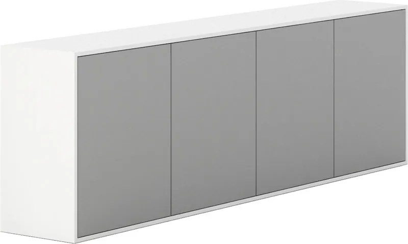 PLAN Skříňka s dveřmi dlouhá Gray LAYERS