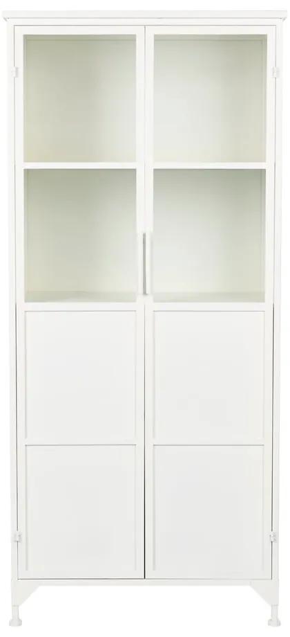 Bílá kovová vitrína 35x150 cm Miya – White Label
