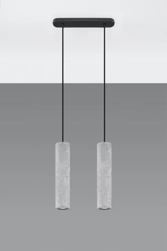 Lustr SOLLUX Luvo 2 GU10 2x40W bez zdroje SL.0654 beton