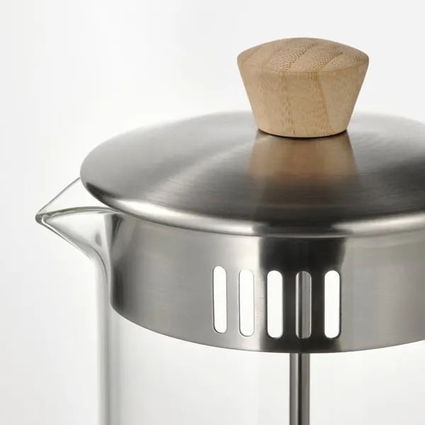 IKEA 365+ Konvice na čaj/kávu, čiré sklo/nerezavějící ocel, 1 l